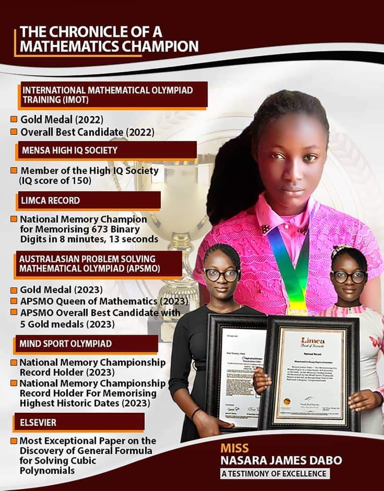 Meet Rising Nigerian 13-years-old Mathematics Genius, Nasara James Dabo ...
