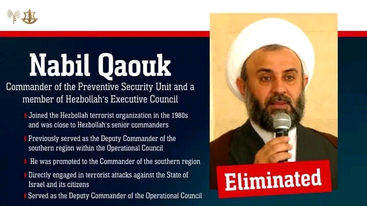 Breaking: Israel Announces K!lling Of Another Top Hezbollah Commander ...